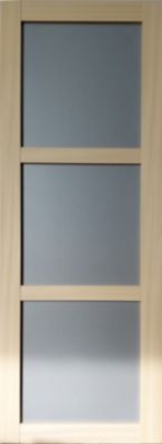 Porte Coulissante Ayous 3 Panneaux Gris Ral 7035 H204 X L83 Gd Menuiseries