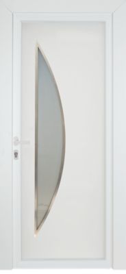 Porte d'entrée FORTIA pvc blanc RAL 9003 Hermoso 98 x h.218 cm poussant ...