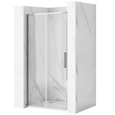 Porte De Douche Coulissante Rea Rapid Slide 100 Chrome | Castorama