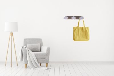 Porte-manteau à fixer Cloud 3 têtes blanc