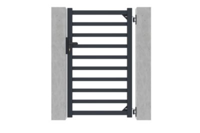 Portillon 1m ANTELAO H.160cm aluminium gris | Castorama