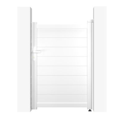 Portillon 1m EIGER H.140cm aluminium blanc
