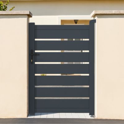 Portillon 1m VOGEL H.140cm aluminium gris