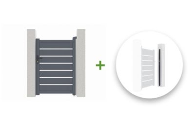 Portillon 1m VOGEL H.140cm + Kit inversion ouverture