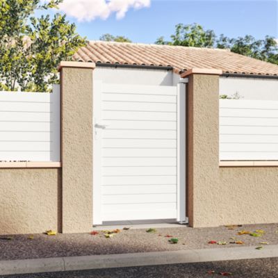 Portillon Belty En Aluminium Azyr 99 X H 148 Cm Blanc Castorama