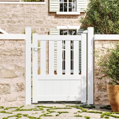 Portillon Belty en aluminium DUNY - 99 x h.130 cm - Blanc