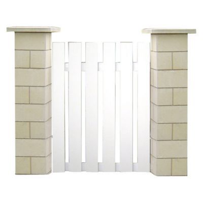 Portillon pvc Normandie blanc -100 x h.120 cm | Castorama