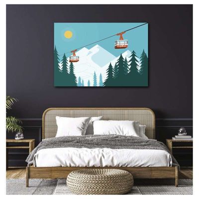 Poster intissé ICONE DES MONTAGNES 140 x 95 cm - Affiche murale de ...