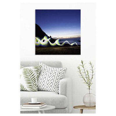 Poster intissé LIGHT PAINTING 90 x 90 cm - Décoration intérieure HD