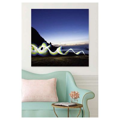 Poster intissé LIGHT PAINTING 90 x 90 cm - Décoration intérieure HD