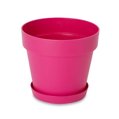 Pot rond plastique Blooma Nurgul rose ø20 x h. 18 cm | Castorama