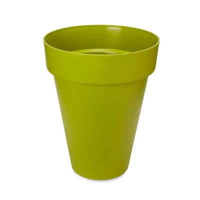 Pot rond plastique Blooma Nurgul vert ø40 x h. 58 cm | Castorama