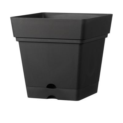 Pot Samba à réserve d'eau anthracite 17,5 x 17,5 cm | Castorama