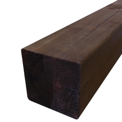 Poteau en pin traité autoclave classe 4, teinté bronze - H. 2,40 m