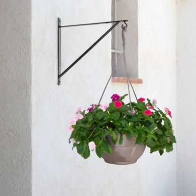 Potence fer plat noir brillant 30cm Essentis Louis Moulin