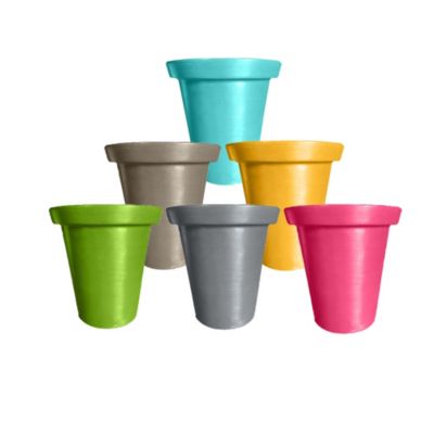 Pots de fleurs rond xxl delight 760l-lot de 6 | Castorama