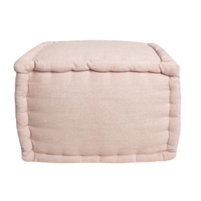 Pouf Soan Chambray JBY Creation rose l.40 x H.30 cm