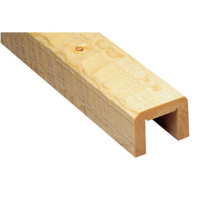 Poutre décorative en U sapin rustique 7 x 9 cm L.2,5 m