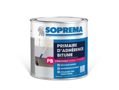 Primaire d'adhérence bitume Soprema 1L | Castorama