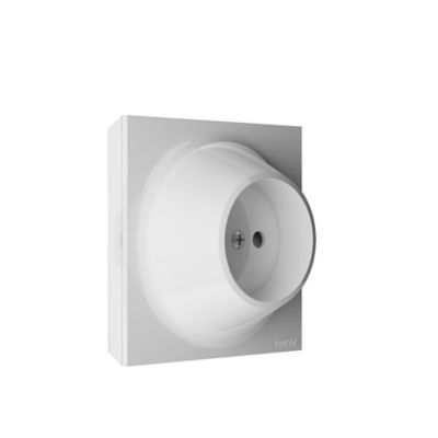 Prise de courant Fontini Neo Evo couleur blanc montage en saillie