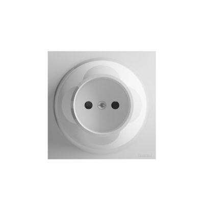 Prise de courant Fontini Neo Evo couleur blanc montage en saillie