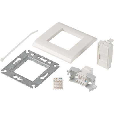 Prise murale RJ45 encastrable Catégorie 1 Erard | Castorama