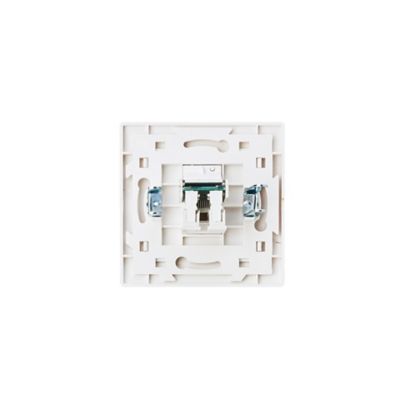 Prise RJ45 encastrable blanc complet | Castorama
