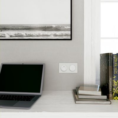 Prise RJ45 Schneider Electric grade 3 catégorie 6 STP odace blanc