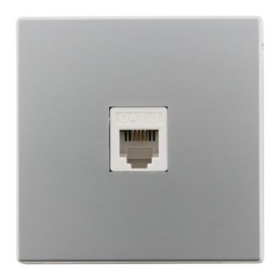 Prise téléphone RJ11 Bel'Vue - Silver - Zenitech | Castorama
