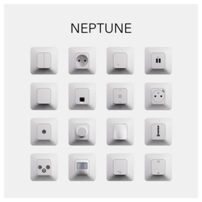Prise télévision TV-SAT DAB+ Neptune blanc, Legrand
