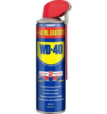 Produit Multifonction WD-40 Spray 2 Positions 400ml +10% gratuit ...