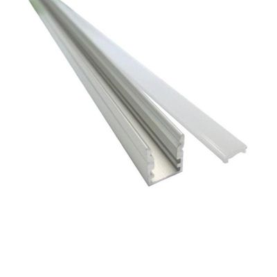 Profilé Aluminium 1m pour Ruban LED avec Cache Blanc Opaque - SILAMP