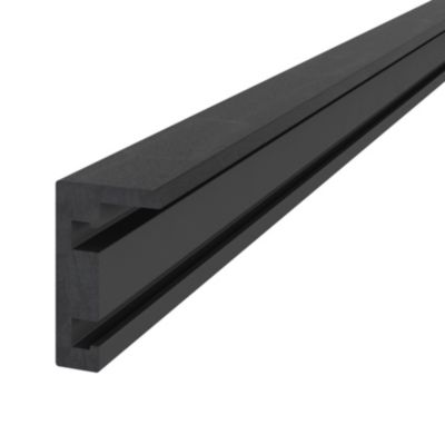 Profil de finition clipsable en composite Neva anthracite L.220 x l.4 x ...