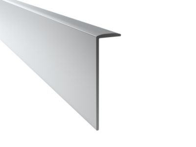 Profil de finition pour plan de travail gris L. 300 x l. 3,8 x H. 1,1 cm