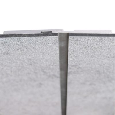 Profilé de jonction invisible H.255 x 3,3 cm, aluminium, argent ...