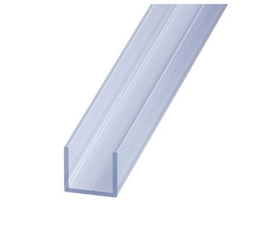Profilé U PVC transparent 10 x 18 x 10 mm, 2 m | Castorama