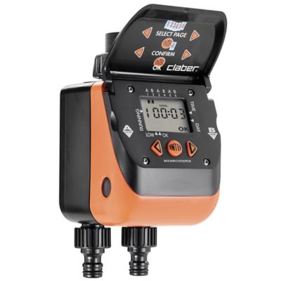 Programmateur d'arrosage électronique à deux lignes Aquadue Duplo Claber