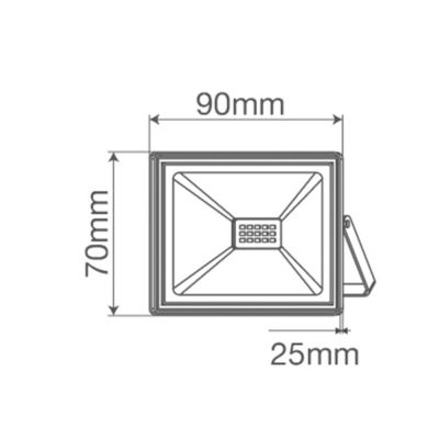 Projecteur LED INDUS 10W IP65 6000K