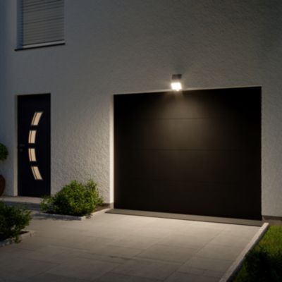 Projecteur solaire LED intégré à détection Shomali 1000lm 9W IP44 blanc ...