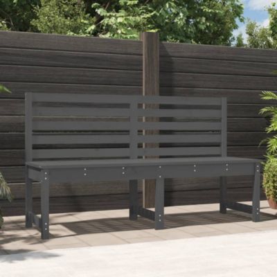 Prolenta Premium - Banc de jardin gris 157,5 cm bois massif de pin