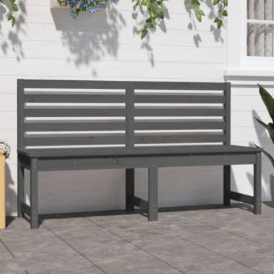 Prolenta Premium - Banc de jardin gris 157,5 cm bois massif de pin