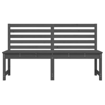 Prolenta Premium - Banc de jardin gris 157,5 cm bois massif de pin