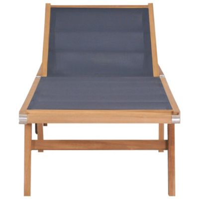 Prolenta Premium - Chaise longue pliable avec roulettes Teck massif et ...