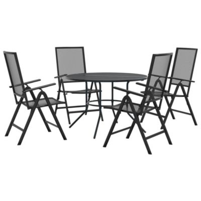 Prolenta Premium - Ensemble de chaises de jardin inclinables 5 pcs ...