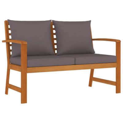 Prolenta Premium - Ensemble à manger de jardin 4 pcs coussins Bois acacia