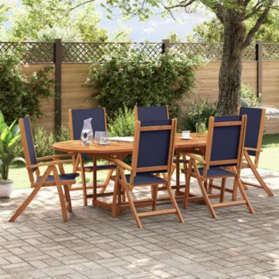 Prolenta Premium - Ensemble à Manger de jardin 7pcs bois d'acacia ...