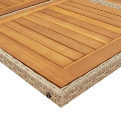 Prolenta Premium - Ensemble à manger de jardin et coussins 11 pcs beige ...