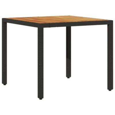 Prolenta Premium - Ensemble à manger de jardin et coussins 5 pcs noir ...