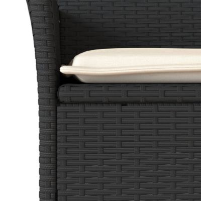 Prolenta Premium - Ensemble à manger de jardin et coussins 5 pcs noir ...