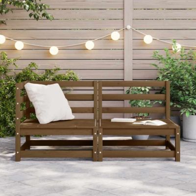 Prolenta Premium - Salon de jardin 2 pcs marron miel bois de pin massif